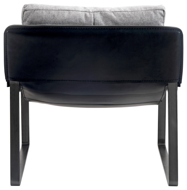 Connor Fabric Club Chair Snowfolds Gray - Industrial - Armchairs And ...