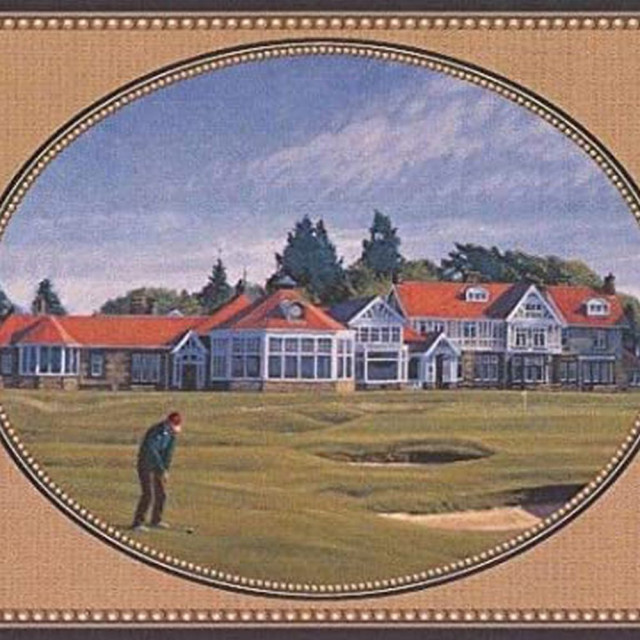 Vintage Golf Club Wallpaper Border Green Blue Red Yellow 6"x15 ...