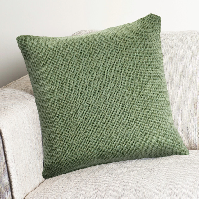 Textured Solid Throw Pillow, 18" x 18" - Transitional - Decorative ...