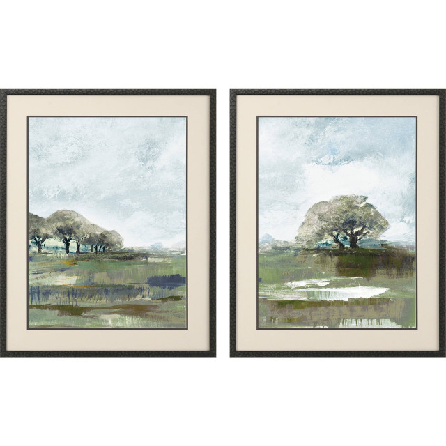 Dusty Blue Sky, 2-Piece Set - Contemporary - Prints And Posters - by ...