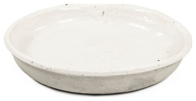 Large Distressed White Plate - Farmhouse - Decorative Plates - by ...