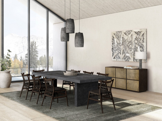Foundry Dark Slate - Transitional - Dining Tables - by iAtelier ...