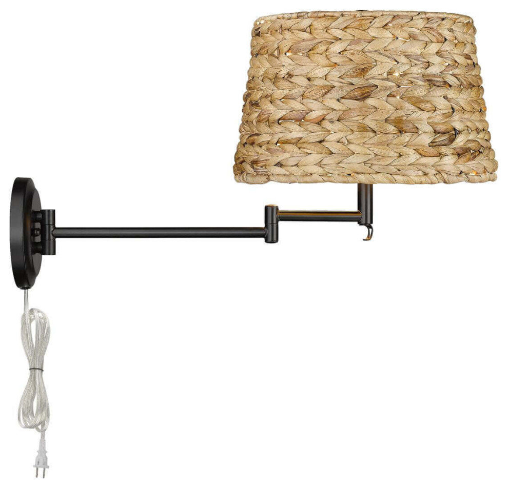 13" Tall Articulating Wall Sconce - Beach Style - Swing Arm Wall Lamps ...