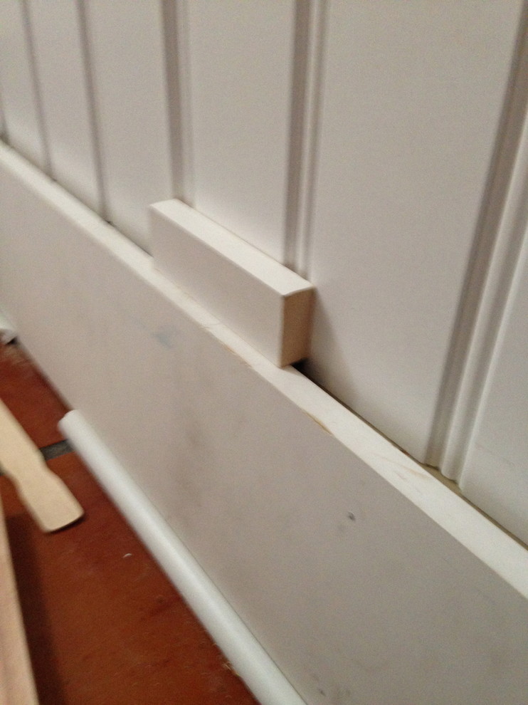 old house... new baseboards