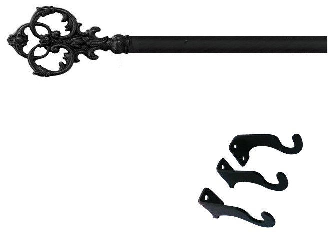 Victorian Curtain Rod, Large - Mediterranean - Curtain Rods - by Pot ...