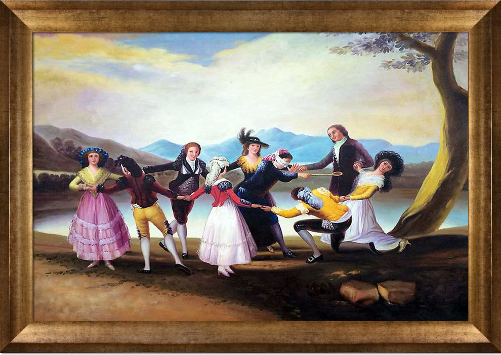 Blind Man's Bluff, 24X36 - Modern - Paintings - by overstockArt | Houzz