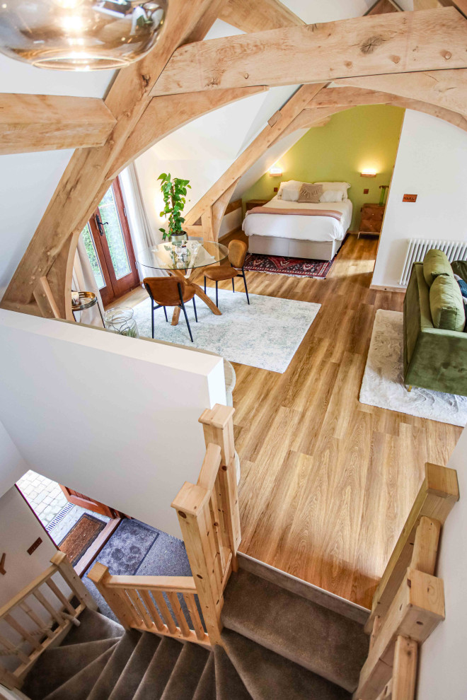Internal Staircase to Room Above Garage Outbuilding - Traditional ...