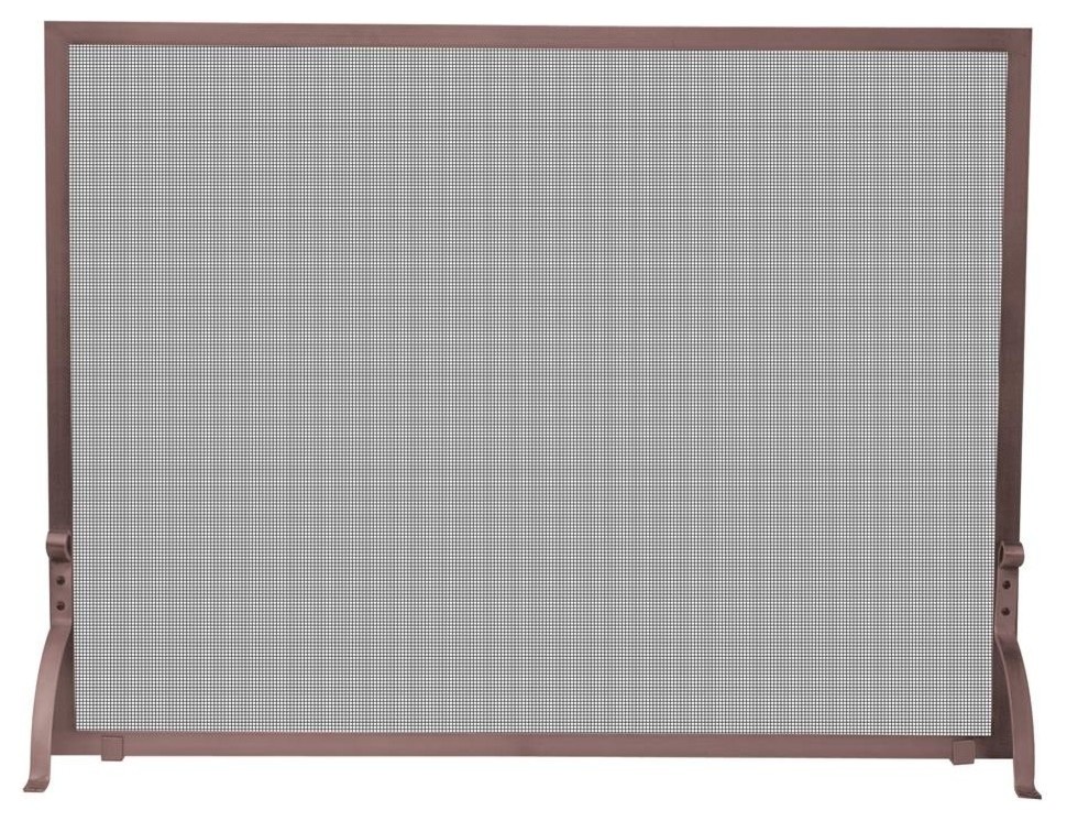 Single Panel Copper Screen - Transitional - Fireplace Screens - by ...