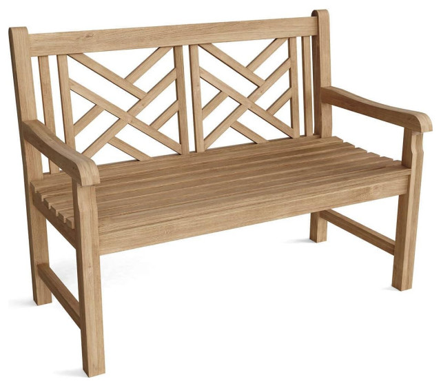Anderson Teak BH-121 Vilano 2-Seater Wooden Bench - Transitional ...