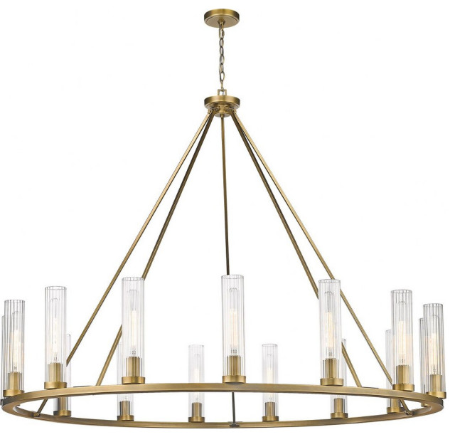 15 Light Chandelier In Transitional Style-48 Inches Tall and 60 Inches ...