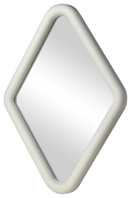 Diamond Wall Mirror - Whitewash - Contemporary - Wall Mirrors - by ELK ...