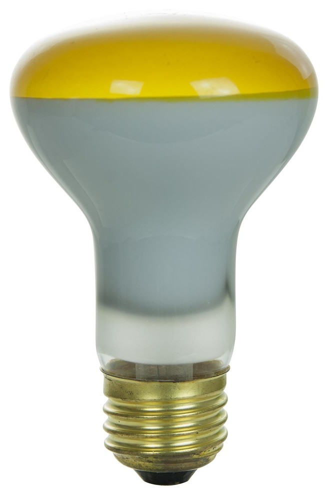 Sunlite 50 Watt R20 Colored Reflector, Medium Base, Yellow ...