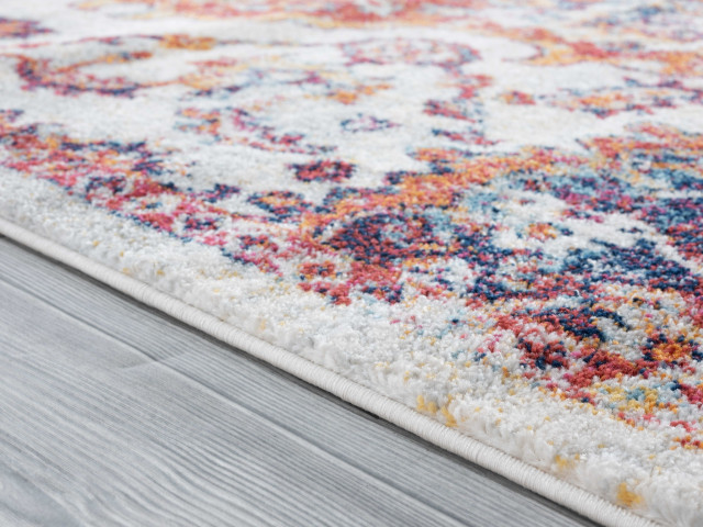 HomeRoots 150" x 180" Cream Olefin Oversize Rug, 150" x 180" x 0.43 ...