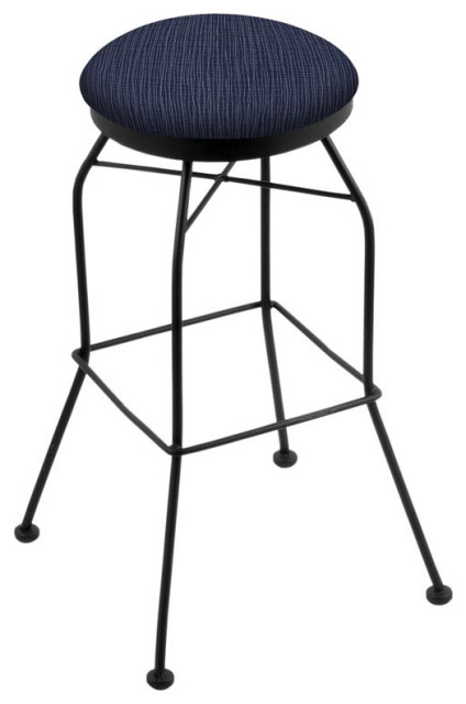Holland 3020 30" Swivel Bar Stool - Black/Graph Anchor - Transitional ...
