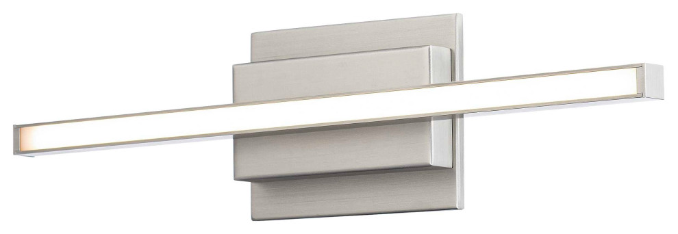 WAC Parallax Bathroom Vanity Light in Brushed Nickel, 2.000 - Modern ...