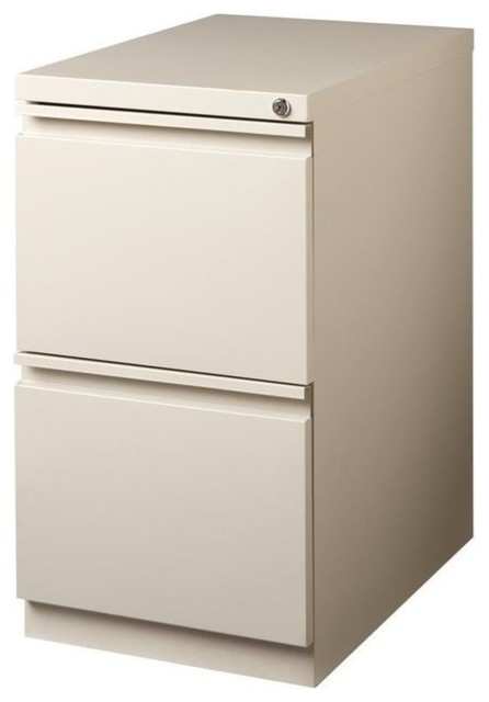 Pemberly Row 2 Drawers Vertical Beige Metal Filing Cabinet Pre ...