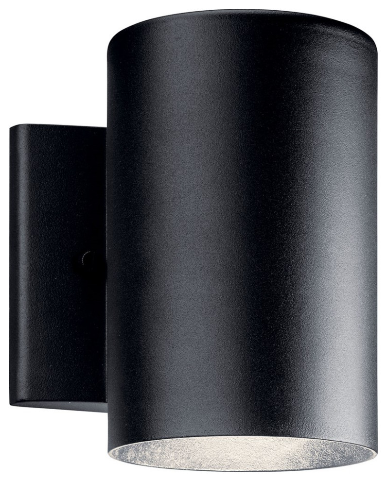 Kichler LED Outdoor Wall Sconces in Textured Black, 7 (Height ...