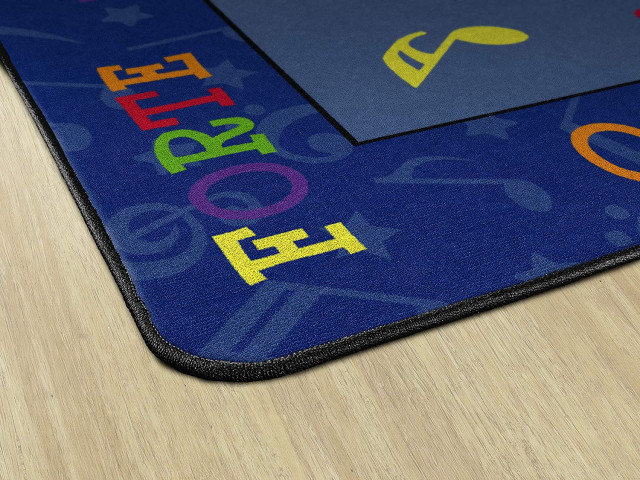 Flagship Carpets VA121-58A 10'9" X 13'2" Fun With Music Educational Rug ...