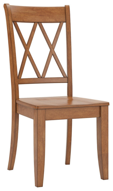 Arbor Hill X Back Wood Dining Chair, Set of 2 - Transitional - Dining ...