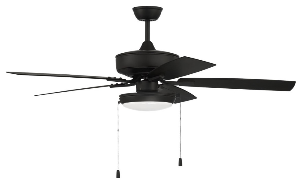 Craftmade 52" Outdoor Pro Plus Ceiling Fan With Light Kit OP119FB5 ...