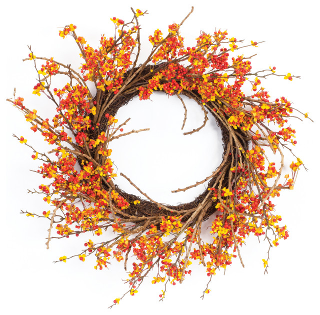 Bittersweet Wreath - Traditional - Wreaths And Garlands - by Melrose ...