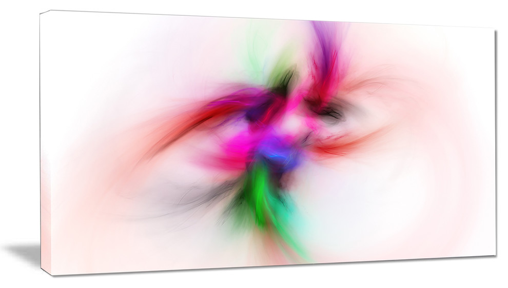 Colorful Electromagnetic Field, Abstract Wall Art Canvas, 32"x16"x1 ...