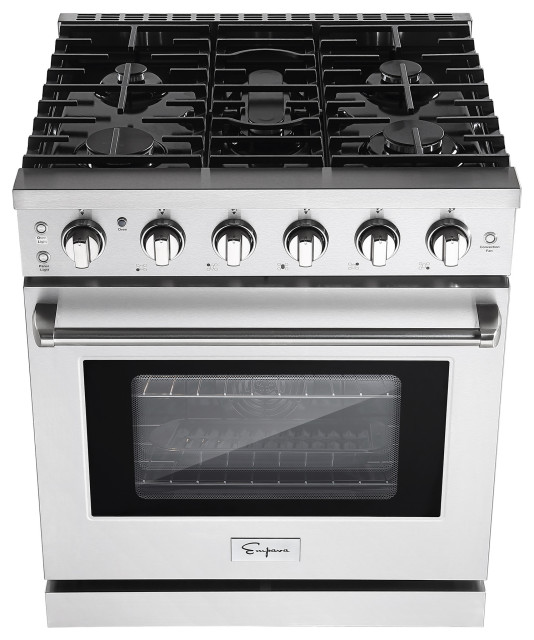 30" 4.5 cu. ft. Slide-in Single Oven Gas Range With 5 Burners ...