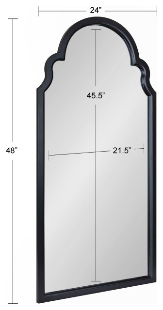 Hogan Arch Framed Mirror, 24x48 - Mediterranean - Wall Mirrors - by ...
