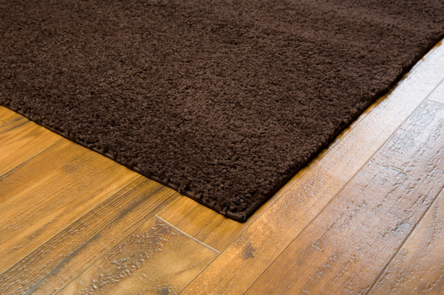 Well Woven Madison Shag Plain Rug, Coffee Bean, 20'' x 7'2'' Runner ...