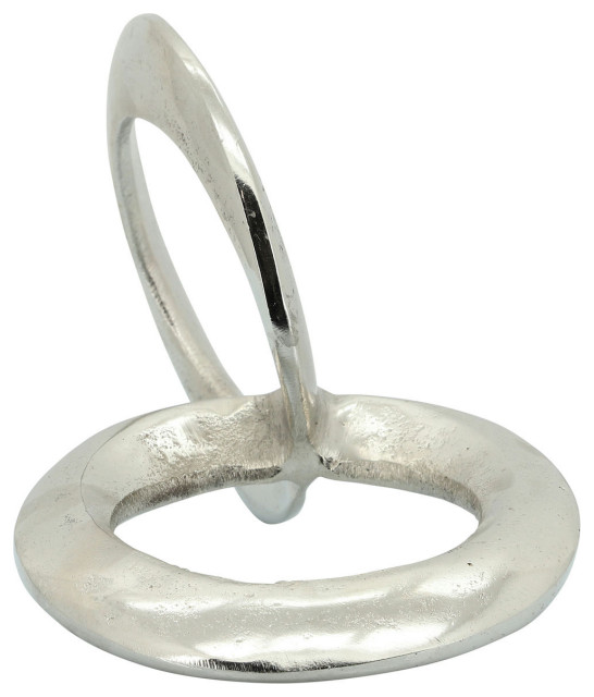 Metal 11" Circle Links, Silver - Contemporary - Decorative Objects And ...