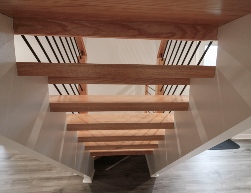 99_Modern & Open L-Shape-Winder Stair, Arlington VA 22207 - Staircase ...