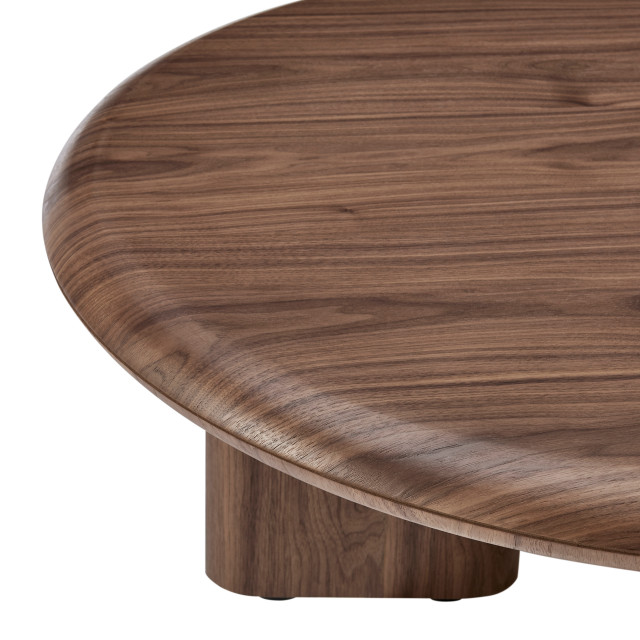 Albert Round Coffee Table, Walnut - Transitional - Coffee Tables - by ...