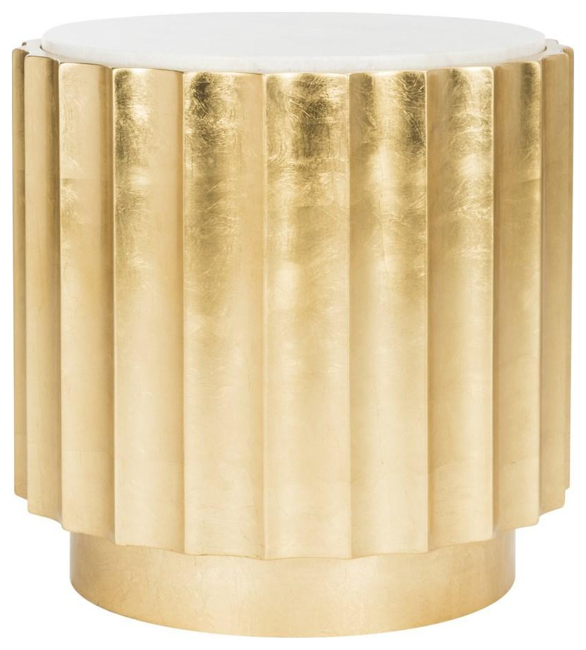 Dasir Gold Side Table - Contemporary - Side Tables And End Tables - by ...