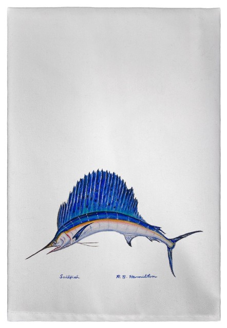 Sailfish Guest Towel - Two Sets of Two (4 Total), 20 inches x 20 inches ...