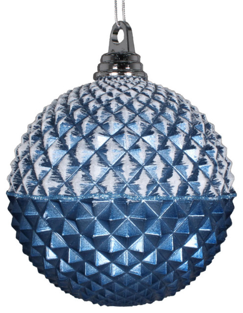 Vickerman MT180129 5" Periwinkle Candy Finish Durian Ball Ornament With ...