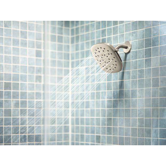 Moen 220R5EP Verso 1.75 GPM Multi Function Square Shower Head ...