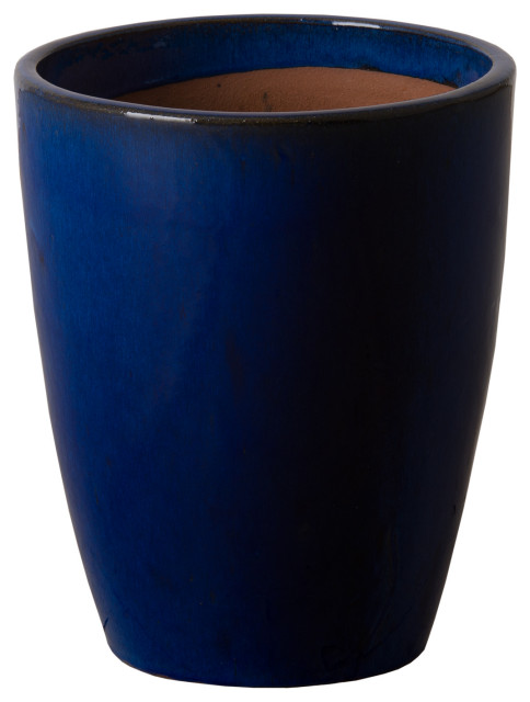 Blue Bullet Planter - Contemporary - Outdoor Pots And Planters - by ...