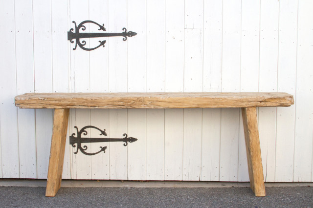 Rustic Long Old Beam Console Table - Rustic - Console Tables - by De ...