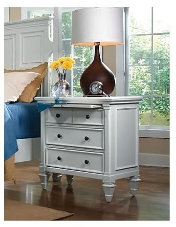 3-Drawer Nightstand with Pull Out Tray - Ashby Bedroom - Traditional ...