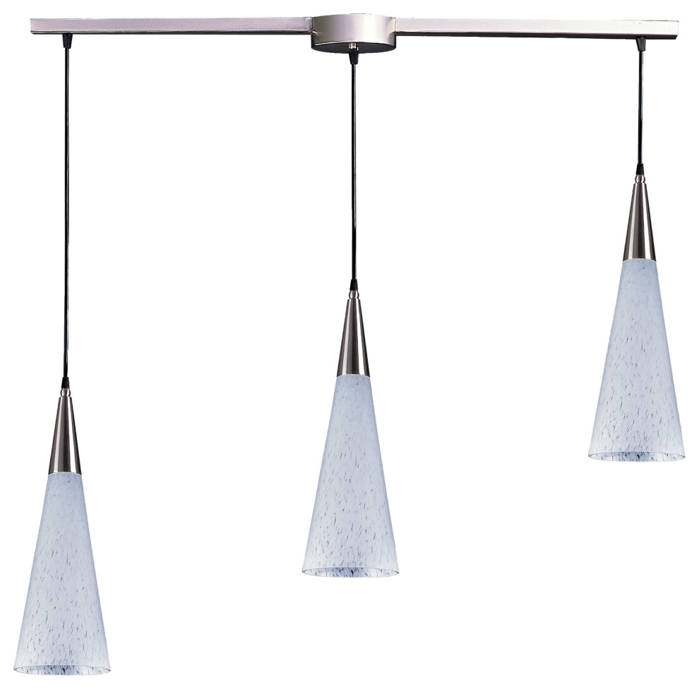 ELK LIGHTING 146-3L-Sw Double Martini Coll. 3 Lt Linear Bar Snow White ...