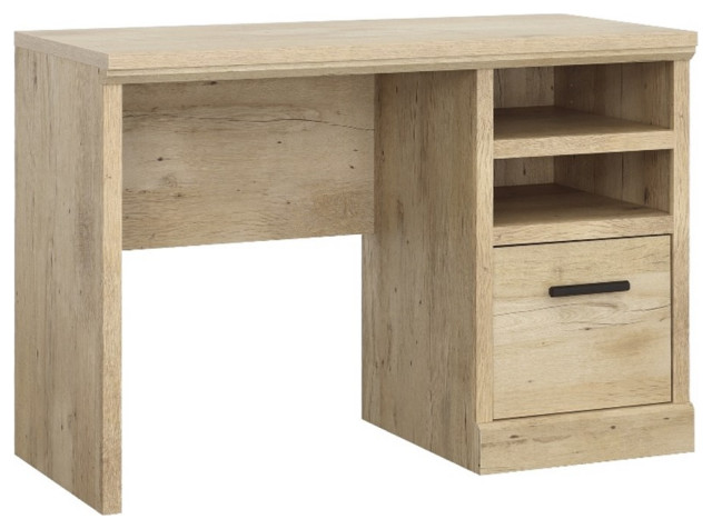 Sauder Aspen Post Engineered Wood Desk in Prime Oak Finish ...