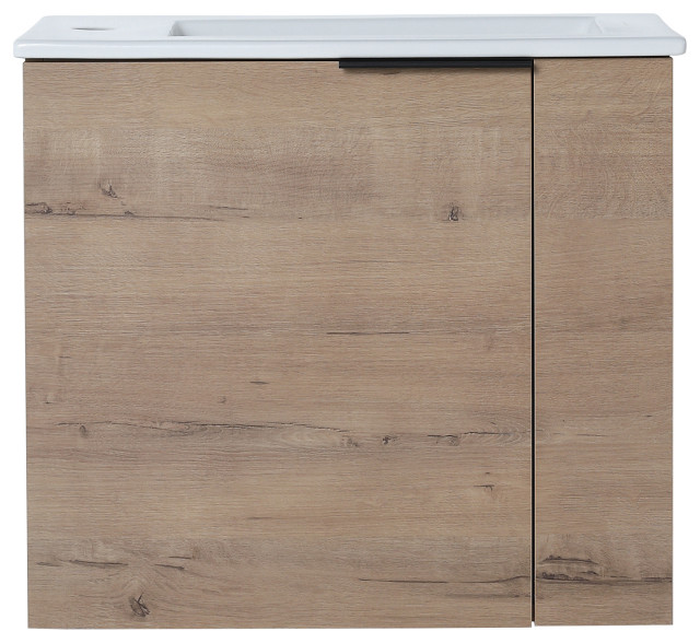 22 inch Plywood Wall-Mounted Bathroom Vanity Set with Integrated ...