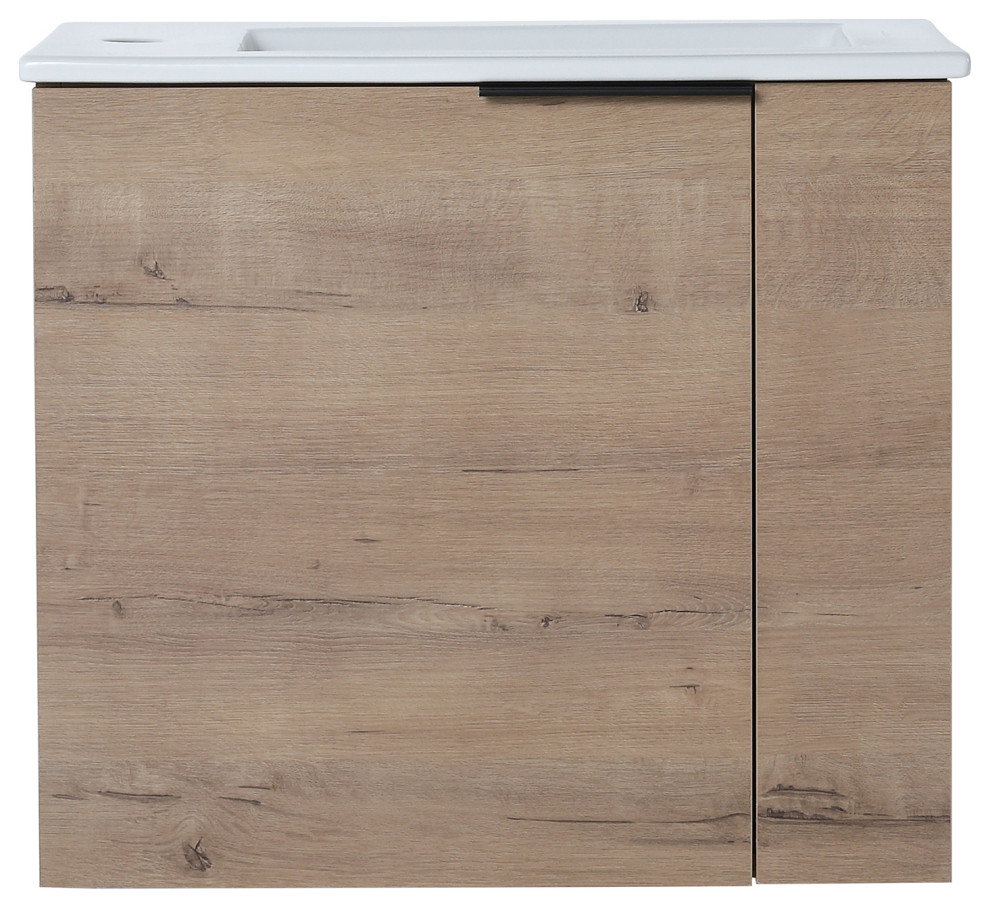 22 inch Plywood Wall-Mounted Bathroom Vanity Set with Integrated ...