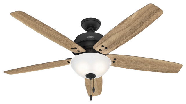 Matte Black 60"Ceiling Fan from the Reveille Collection, 60.000 ...