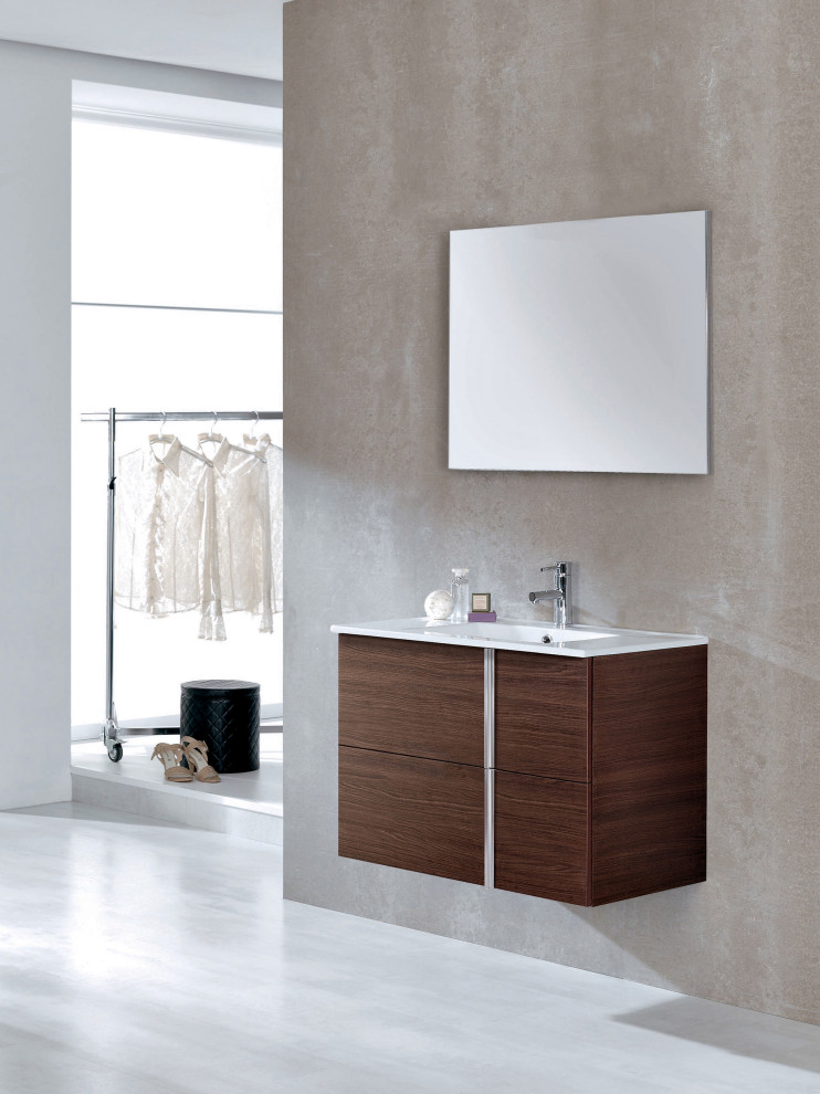 Royo Onix Collection Bathroom Vanity with Sink, 32" 2 Drawers - Modern ...