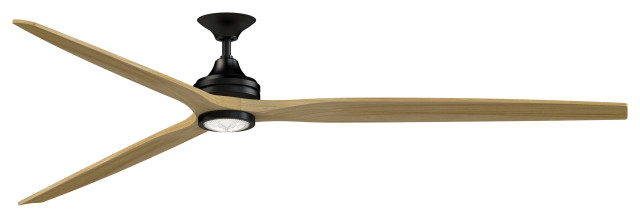 Fanimation Spitfire 96" Fan/LED Light, Black - Transitional - Ceiling ...