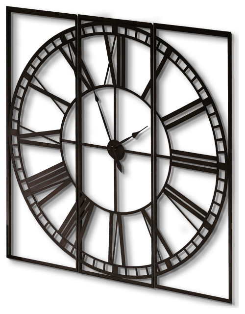 3 Piece Wall Clock, Norwood - Industrial - Wall Clocks - by HedgeApple ...