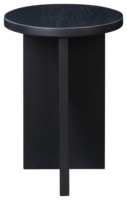 Grace Accent Table Black Oak - Transitional - Side Tables And End ...