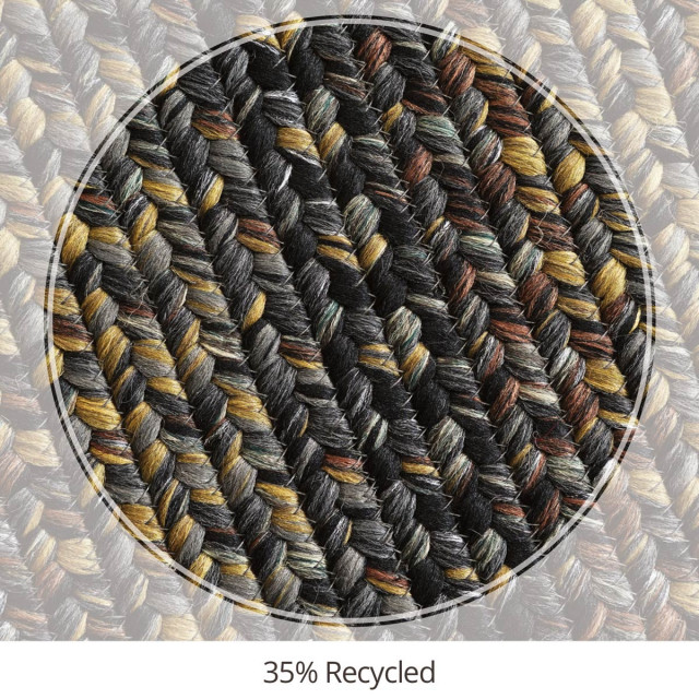 Homespice Decor Black Forest Indoor/Outdoor Braided Rug 6'x9' Oval ...