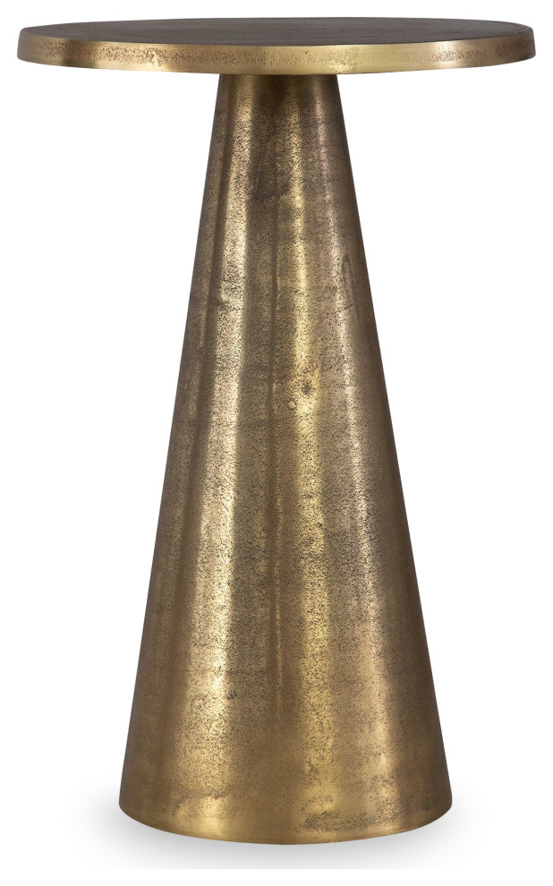 Contemporary Modern 19.75" Brass Accent Furniture - Contemporary - Side ...